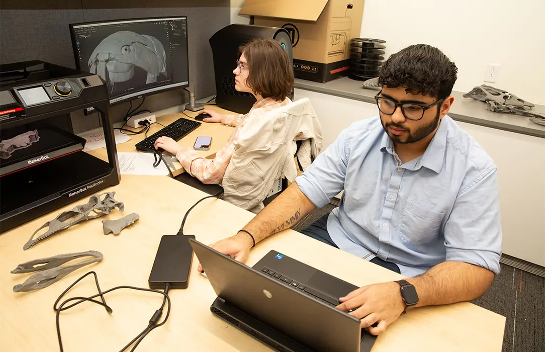 Students create 3D skulls in project funded by Costello award connecting biology, computer ...